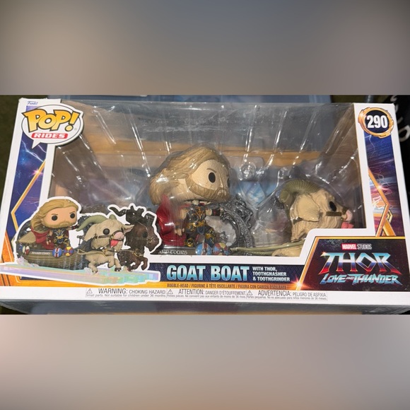 Funko | Toys | Funko Pop Rides Thor Goat Boat With Multicolor Details ...